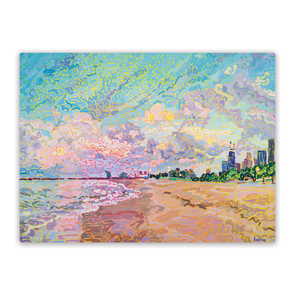 Chicago Sky - Andrea Almeida Art - Paintings and Fine Art Prints